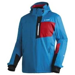 Skijacke Maier Sports "KARLEITEN M 2.0", Gr. 58, saphirblau, 100% Polyester, Jacken Skijacke, Herren Winterjacke, wasserdicht, 3 RV-Taschen und Kapuze, Regular fit