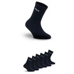 Socken Fila, Damen, Gr. 31-34, schwarz, Baumwollmischung, Socken Socken, breites Rippenb&uuml;ndchen, Cotton-Mix, Unisex