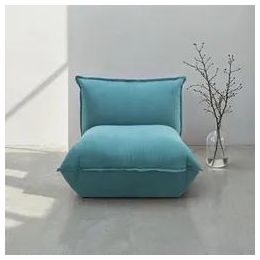 Sessel DOMO collection "Nantes Loungesessel, Wohlf&uuml;hlsessel mit 360 Drehfunktion", t&uuml;rkis, Sessel, Struktur weich,mit Drehfunktion, Drehfunktion, B/H/T: 78cm x 73cm x 100cm, 92% Polyester, 8% Nylon, Sessel, hochwertig gepolstert mit Federkern, Struktur weich, t&uuml;rkis, B:78cm H:73cm T:100cm