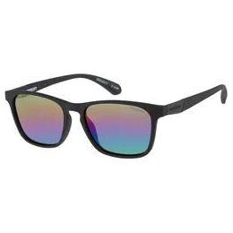 Sonnenbrille Superdry "Modell 996082", Herren, schwarz, matt, Sonnenbrillen Sonnenbrille, Vollrand, verspiegelte Gl&auml;ser, Markenlogo am B&uuml;gel