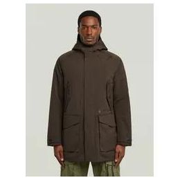 G-Star Raw Parka G-STAR "Multipocket Padded Parka", Herren, Gr. L, deep braun, Obermaterial: 57% Polyester, 43% Polyester, Jacken Parka