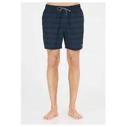 Badeshorts CRUZ "Danyel", Herren, Gr. 5XL, US-Gr&ouml;&szlig;en, blau (dunkelblau), Elasthan, Polyester, gestreift, Badehosen Badeshorts, Aus atmungsaktivem Material