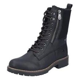 Winterstiefelette Rieker, Herren, Gr. 40, schwarz, Lederimitat, unifarben, Schuhe Winterstiefelette, Winterboots, Schn&uuml;rboots mit wasserabweisender RiekerTEX-Membran