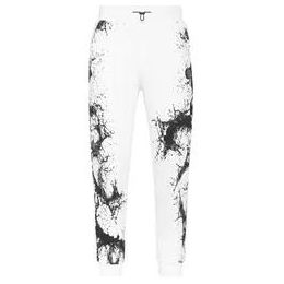 Jogger Pants Plein Sport "Splash", M&auml;dchen, Gr. S, US-Gr&ouml;&szlig;en, 01, wei&szlig;, Obermaterial: 13% Polyester, 87% Baumwolle, Hosen