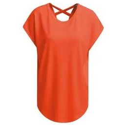 Smith & Soul Kurzarmshirt SMITH & SOUL, Damen, Gr. S, rot (chili), Single Jersey, Material: 70% Modal, 30% Polyester, unifarben, regular fit normal, Rundhals, angeschnitten, Shirts, mit &uuml;berschnittenen Schultern