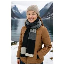 Wollschal "Kuschelweich", Damen, schwarz, Wolle, Collezione Alessandro, unifarben, Basic, Modet&uuml;cher, eleganter schwarz-mix, Made in Italy