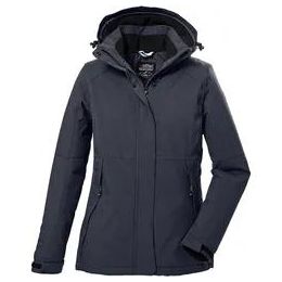 Outdoorjacke Killtec "KOW 37 WMN JCKT", Damen, Gr. 48, nachtblau, Obermaterial: 100% Polyester;Futter: 100% Polyester;F&uuml;llung: 100% Polyester, Jacken Outdoorjacke, Wasserdichte Damen Funktionsjacke mit abnehmbarer Kapuze