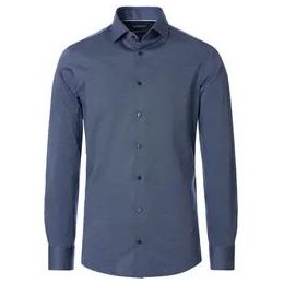 Businesshemd Venti "Venti Businesshemd kariert", Herren, Gr. 40, Normalgr&ouml;&szlig;en, blau (dunkelblau), 60% Baumwolle, 40% Polyester, kariert, schmal, Hemden