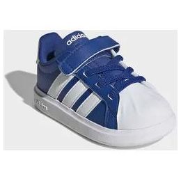 Sneaker Adidas SPORTSWEAR "STREETTALK", M&auml;dchen, Gr. 24, royal blau, ftwr wei&szlig;, grau two, Synthetik, Schuhe Sneaker, inspiriert vom Design des Adidas superstar, f&uuml;r Kinder
