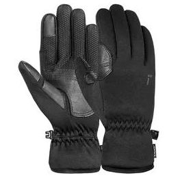 Skihandschuhe Reusch "Thomas TOUCH-TEC", Damen, Gr. 9, schwarz, 83% Polyester, 8% Ziegenleder, 5% Elasthan, 3% Polyamid, 1% Polyurethan, unifarben, Handschuhe, mit winddichtem, atmungsaktivem Material