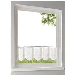 Querbehang Heine HOME Gr. 4, wei&szlig;, B:120cm H:45cm, Polyester, Gardinen