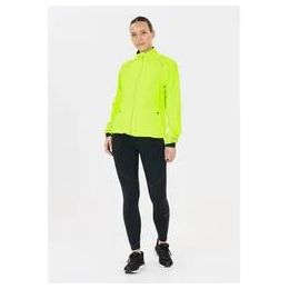Laufjacke Endurance "Cully V2", Damen, Gr. 40, gelb (neongelb), 100% Polyester, unifarben, normal, ohne Ausschnitt, Jacken, mit wasserabweisender Eigenschaft