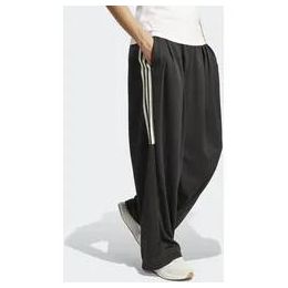 Sporthose Adidas SPORTSWEAR "TIRO 3-STRIPES PLISSIERTE", Damen, Gr. M, N-Gr, schwarz, normal, gr., Obermaterial: 100% Polyester, Hosen Sporthose