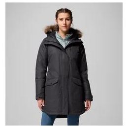 Parka Columbia "SUTTLE MOUNTAIN LONG INSULATED JACKET", Damen, Gr. XS, schwarz, Obermaterial: 100% Polyester. Wattierung: 100% Polyester, Jacken Parka, sportlicher Stil, f&uuml;r Wandern und Trekking, aus Polyester