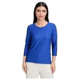 3/4-Arm-Shirt Betty Barclay "Damen mit Rundhalsausschnitt", Damen, Gr. 38, blau (adria), Jersey, Obermaterial: 94% Polyester, 6% Elasthan, Basic, tailliert normal, Rundhals, Shirts 3/4-Arm-Shirt