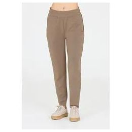 ENDURANCE ATHLECIA Sweathose ATHLECIA "Jillnana", Damen, Gr. 40, EURO-Gr&ouml;&szlig;en, braun, 51% Polyester, 44% Modal, 5% Elasthan, unifarben, lang, Hosen Sweathose, mit recyceltem Polyester