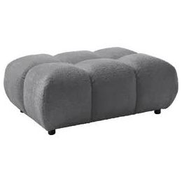Polsterhocker Home Affaire "Cozy Bubble, mit eleganter Steppung, weich gepolstert, 108x73 cm", grau, B:108cm H:41cm T:73cm, 100% Polyester, Hocker, Polsterhocker, passend zum Sofa und dem drehbaren Sessel der Graceland-Serie