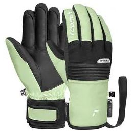 Skihandschuhe Reusch "Benji R-TEX XT Junior", M&auml;dchen, Gr. 4, gr&uuml;n, schwarz, 92% Polyester, 6% Polyurethan, 2% Elasthan, unifarben, Handschuhe, mit wasserdichter, atmungsaktiver Funktion