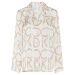 Pyjama CCDK COPENHAGEN "CCDK Copenhagen sleep shirt Josephine", Damen, Gr. L, crystal gray aop, Obermaterial: 100% Viskose, Homewear-Sets Pyjama