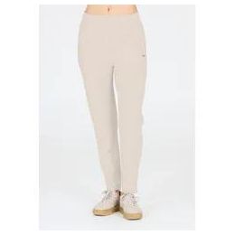 ENDURANCE ATHLECIA Sweathose ATHLECIA "Jillnana", Damen, Gr. 34, EURO-Gr&ouml;&szlig;en, beige (hellbeige), 51% Polyester, 44% Modal, 5% Elasthan, unifarben, lang, Hosen Sweathose, mit recyceltem Polyester