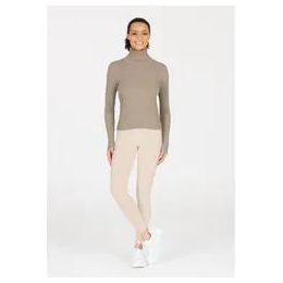 ENDURANCE ATHLECIA Trainingstights ATHLECIA "Aisha", Damen, Gr. 40, EURO-Gr&ouml;&szlig;en, beige, 78% Polyester, 22% Elasthan, unifarben, Hosen, aus atmungsaktivem Stoff