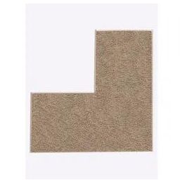 Badematte Grund Gr. 3, taupe, rechteckig (80cm x 80cm ), 1 Stk., Badematten, Badematte