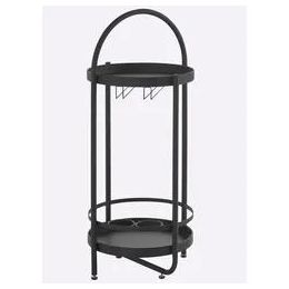 Weinregal Heine HOME, schwarz, B:39cm H:87cm T:39cm, Metall, Regale, Weinregal