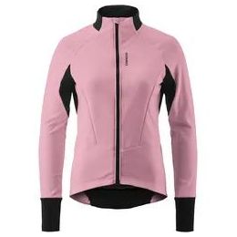 Fahrradjacke Gonso "ROAD JACKET SOFTSHELL 2 W", Damen, Gr. 36, babyrosa, 80% Polyester, 15% Polyamid, 5% Elasthan, Rundhals, Jacken Fahrradjacke, Damen Softshell-Jacke, atmungsaktive Radjacke, Tight Fit