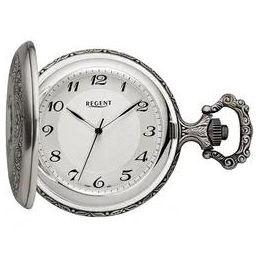 Regent Uhren Taschenuhr REGENT "P722", silber (altsilberfarben), Taschenuhren, Damen, Taschenuhr, Herrenuhr, Handaufzug, Acrylglas