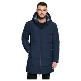 Outdoorjacke VOICE "Herren Winterjacke Wintermantel mit Kapuze", Gr. S, dunkelblau, Obermaterial: 100% Polyester; Futter: 100% Polyester; F&uuml;llung: 100% Polyester, tailliert, Jacken Outdoorjacke