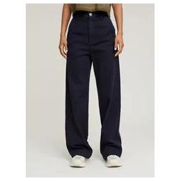 G-Star Raw Chinohose G-STAR "Deck 2.0 High Loose Chino", Damen, Gr. 25, L&auml;nge 32, osaka blau gd, Obermaterial: 68% Baumwolle, 30% Baumwolle, 2% Elasthan, Hosen Chinohose