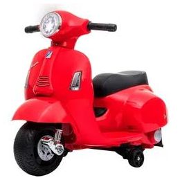 Elektro-Kinderroller Jamara "Ride-on Vespa Mini, Li-Power 8.4", rot, Elektro-Kinderfahrzeuge, KinderB:38cm H:52cm T:66,5cm, mit Licht und manueller Hupe, B:38cm H:52cm T:66,5cm