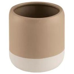 Zahnputzbecher Kleine Wolke "Lunella", taupe, B:9cm H:8,8cm L:9cm &Oslash;:9cm, Zahnputzbecher