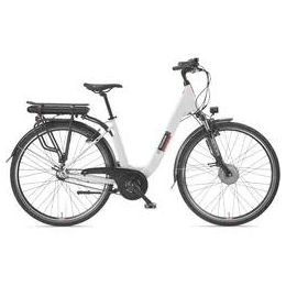 E-Bike Telefunken "Multitalent RC836" Gr. 47, wei&szlig;, schwarz, Elektrofahrr&auml;der, 47cm, 28 Zoll (71,12cm), tiefer Einstieg
