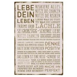 Poster Reinders "Denke positiv", braun (farbe bild(er): braun), B:61cm H:91,5cm, Papier, Bilder, Poster