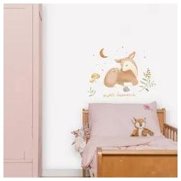 Wandtattoo Little Dutch "Wandsticker Set Fairy Garden Sweet Dreams (40x30cm)", mehrfarbig, H:40cm, PVC, Wandtattoos, Wandtattoo