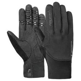 Skihandschuhe Reusch "Glider STORMBLOXXTM TOUCH-TEC", Damen, Gr. 9.5, schwarz, 67% Polyester, 15% Polyurethan, 15% Polyamid, 3% Elasthan, unifarben, Handschuhe, mit winddichter, atmungsaktiver Funktion