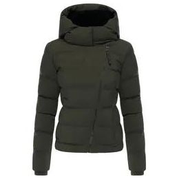 Steppjacke Ragwear "Harlen YOUMODO", Damen, Gr. L (40), olivgr&uuml;n, Obermaterial: 100% Polyester. Innenfutter: 100% Polyester. Wattierung: 100% Polyester, tailliert h&uuml;ftlang, Rundhals, &Auml;rmel ohne &Auml;rmelschlitz Rippb&uuml;ndchen, Jacken Steppjacke, Wasserdichte Winterjacke mit Kapuze