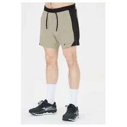 Shorts Virtus "Kylan", Herren, Gr. M, EURO-Gr&ouml;&szlig;en, grau, schwarz, 92% Polyester, 8% Elasthan, mehrfarbig, kurz, Hosen Shorts, mit 4-Wege-Stretch f&uuml;r viel Bewegungsfreiheit