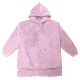 Badeponcho "Polar Bear", rosa (rose), L:87cm, Kunstfaser, Castell - MARKENBETTW&Auml;SCHE, Hausm&auml;ntel, Sherpa Teddy Fleece Hoodie, Kuschelhoodie, Kuscheldecke, weich+w&auml;rmend