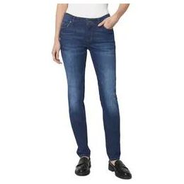 Marc O'Polo Slim-fit-Jeans MARC O'POLO "Alby Slim", Damen, Gr. 27, L&auml;nge 32, blau (dunkelblau wash), Denim/Jeans, Obermaterial: 92% Baumwolle, 6% Elastomultiester, 2% Elasthan, Jeans Slim-fit-Jeans