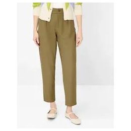 5-Pocket-Hose Brax "Style MILLA S", Damen, Gr. 40K (20), Kurzgr&ouml;&szlig;en, gr&uuml;n, Web, 88% Polyester, 12% Elasthan, Hosen 5-Pocket-Hose