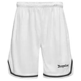 Shorts DROPSIZE "Dropsize Herren Dropsize Logo Mesh Shorts", Herren, Gr. S, US-Gr&ouml;&szlig;en, wei&szlig;, 100% Polyester, loose fit, Hosen Shorts