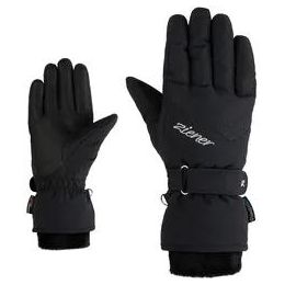 Skihandschuhe Ziener "KENDRI-Z AS PR glove", Damen, Gr. 6, schwarz, Obermaterial: 100% Polyester; Innenseite: 100% Polyester; Futter: 100% Polyester; Wattierung: 100% Polyester, Handschuhe