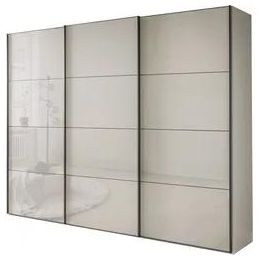 Schwebet&uuml;renschrank Wiemann "Phoenix, Made in Germany, modernes Design, Highlight, Blickfang", champagner, dekor, B:223cm H:217cm T:67cm, Schr&auml;nke, Schwebet&uuml;renschrank, maximaler Staurraum, inkl.Einlegeb&ouml;den, W&auml;scheb&ouml;den u. D&auml;mpfer