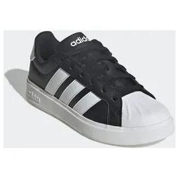 Sneaker Adidas SPORTSWEAR "STREETTALK", M&auml;dchen, Gr. 36, core schwarz, ftwr wei&szlig;, ftwr wei&szlig;, Synthetik, Schuhe Sneaker, inspiriert vom Design des Adidas superstar, f&uuml;r Kinder & Jugendliche