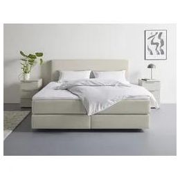 Boxspringbett "Zalia erh&auml;ltlich in verschiedenen Breiten, inkl. Toppper", hellgrau, B:165cm L:217cm, LeGer Home by Lena Gercke, Komplettbetten, Boxspringbett, wahlweise mit Bonnell- oder 7-Zonen-Tonnentaschenfederkern