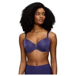 Minimizer-BH Triumph "Body Make-Up Illusion Curve", Damen, Gr. 70, Cup E, blau (prussian blau), Microtouch, Obermaterial: 80% Polyamid, 20% Polyester, Basic, BHs Minimizer-BH, verkleinert die Brust optisch, breite Tr&auml;ger, formend, weich
