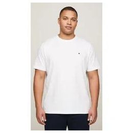Tommy Hilfiger Big & Tall T-Shirt "BT-ESS SEASONAL REGULAR SOLID", Herren, Gr. 4XL, wei&szlig;, Single Jersey, Obermaterial: 100% Baumwolle, TOMMY HILFIGER BIG & TALL, regular fit normal, Rundhals, eingesetzt abgesteppte Kante, Shirts T-Shirt, Gro&szlig;e Gr&ouml;&szlig;en