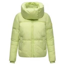 Outdoorjacke Navahoo "Traumelfe 14", Damen, Gr. XL (42), lime, Obermaterial: 100% Polyester. Innenfutter: 100% Polyester. Wattierung: 100% Polyester. &Auml;rmelfutter: 100% Polyester, gerade h&uuml;ftbedeckend, hoch geschlossener Ausschnitt, B&uuml;ndchen, Jacken Outdoorjacke, Winter Steppjacke mit hohem Kragen